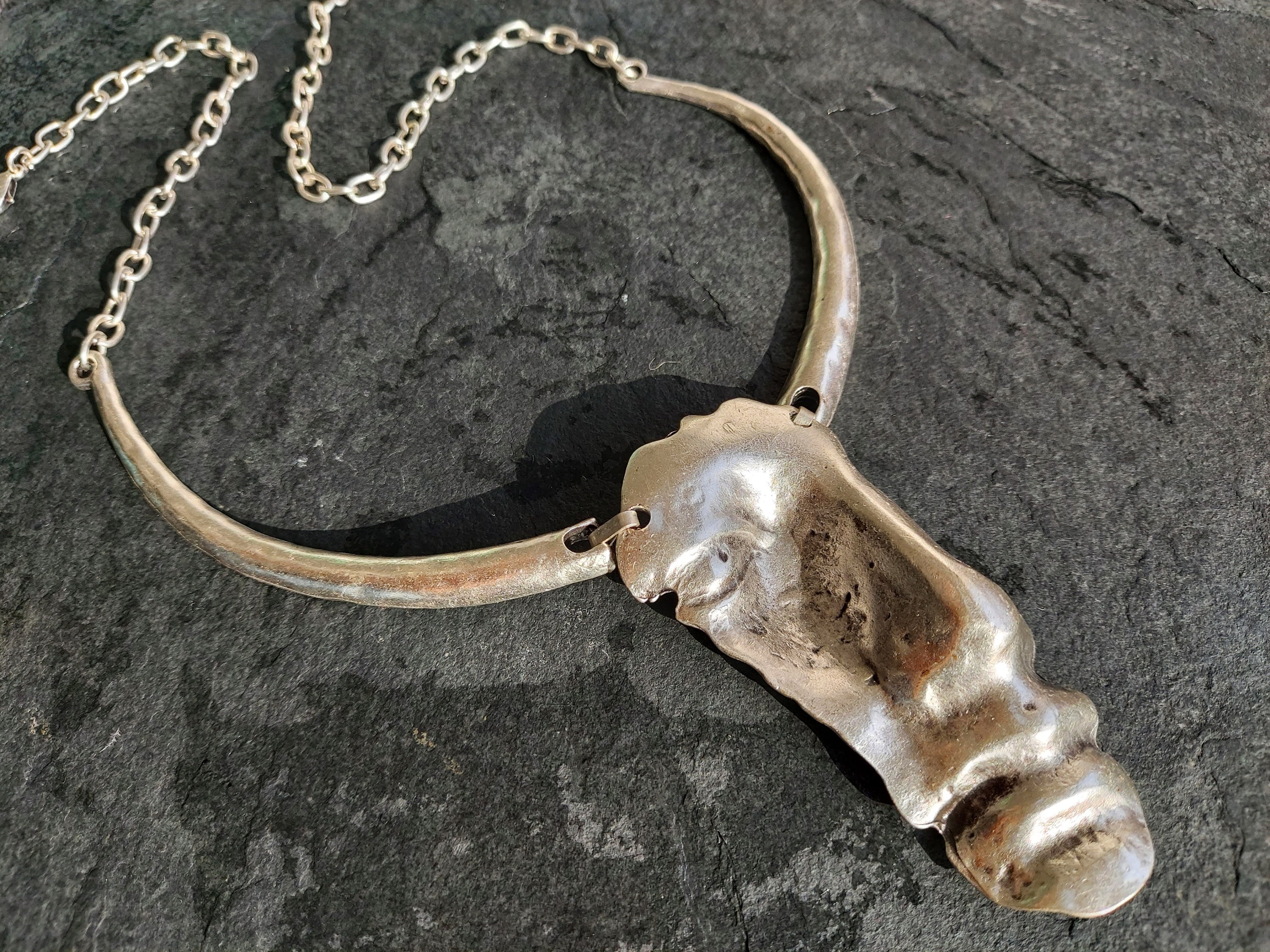 27-antique Silver Greek FACE Mask Necklace - Etsy