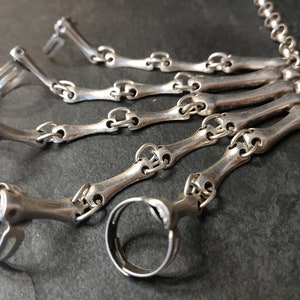 37- Gothic Skeleton All Bone Hand Ring Bracelet - Etsy UK