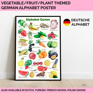 Toys Toys & Games Learning & School Vegetable/Fruit/Plant Themed Poster ...