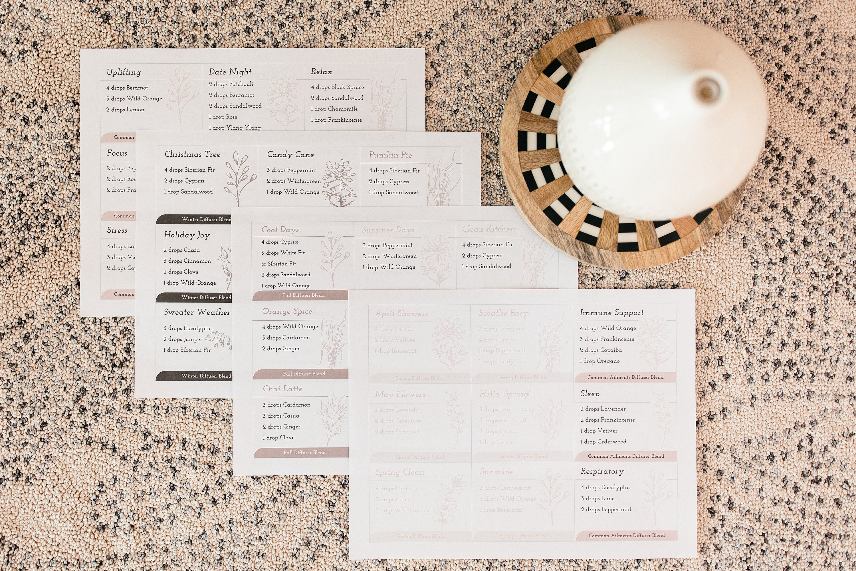 36 Diffuser Blend Recipes With Essential Oils | DIY Printable Recipe ...