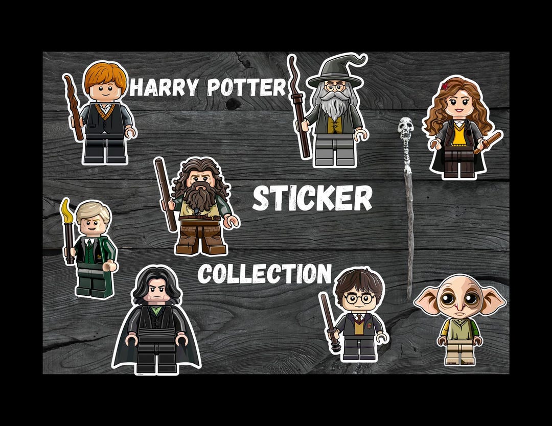 Harry Potter Sticker Pack, Lego Style Harry Potter, Wizard Sticker Pack ...