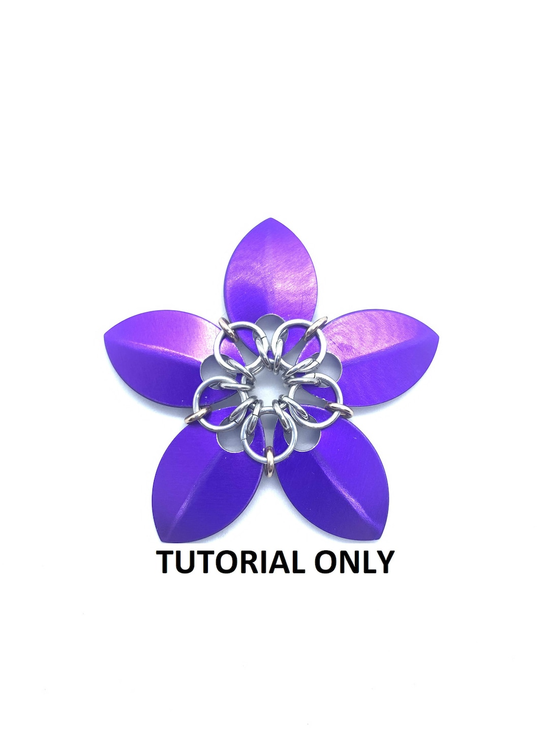 Multiple Sizes Scale Flower Chainmaille TUTORIAL - Etsy