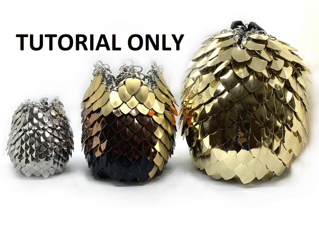 Chainmail Scale Dragon Xenomorph Egg Multiple Sizes TUTORIAL - Etsy