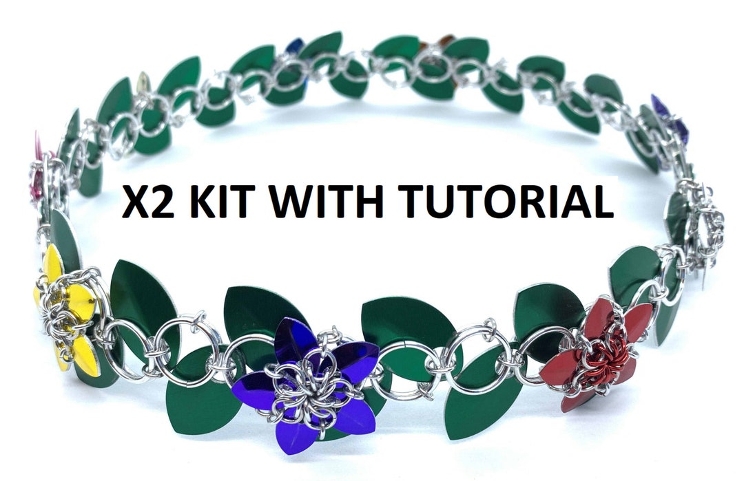 Chainmail Laurel Wreath Circlet X2 KIT With TUTORIAL - Etsy