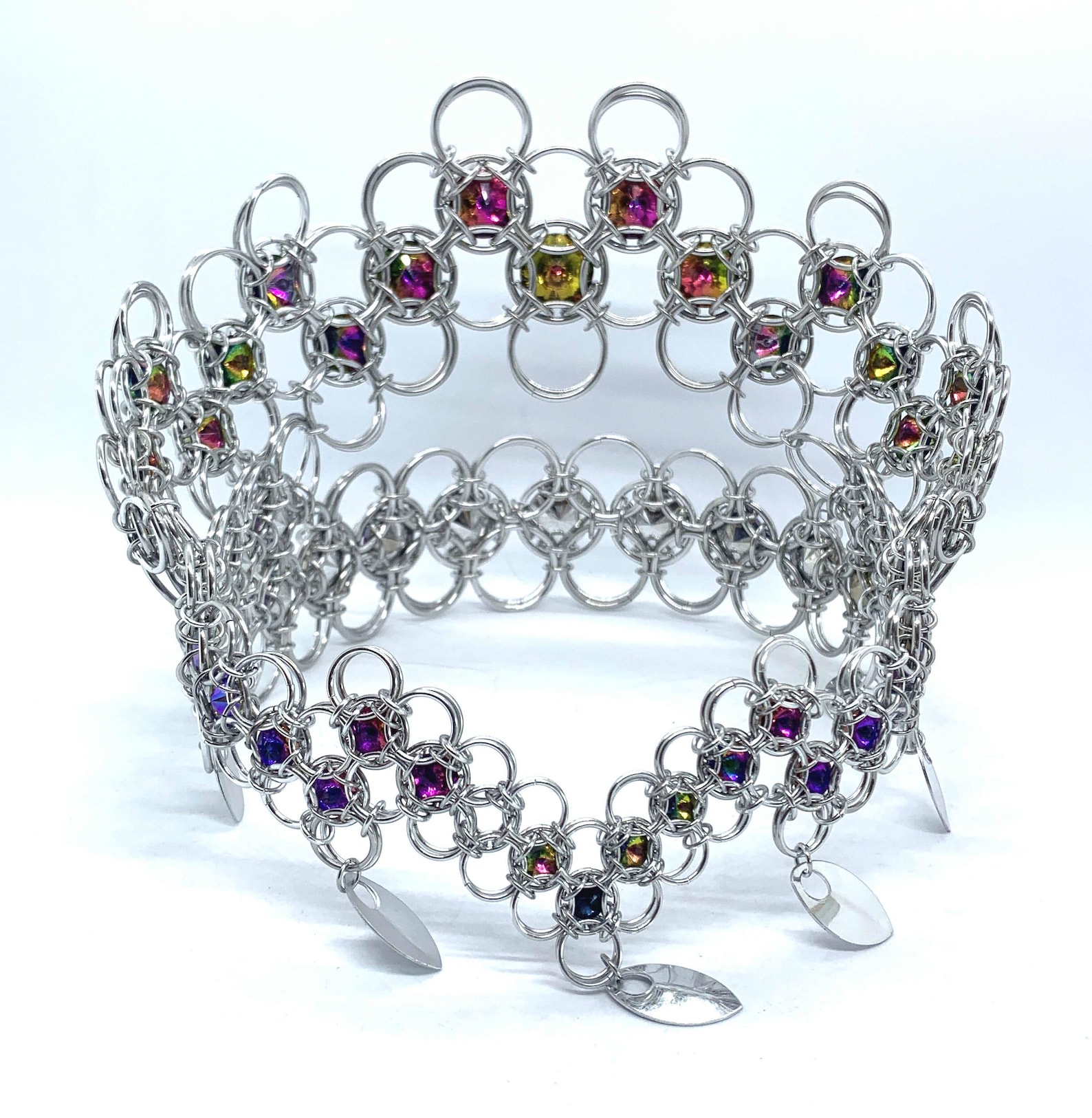Chainmail Staggered Tiara TUTORIAL - Etsy