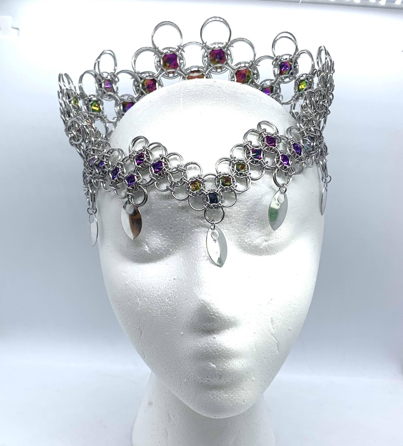 Chainmail Staggered Tiara TUTORIAL - Etsy