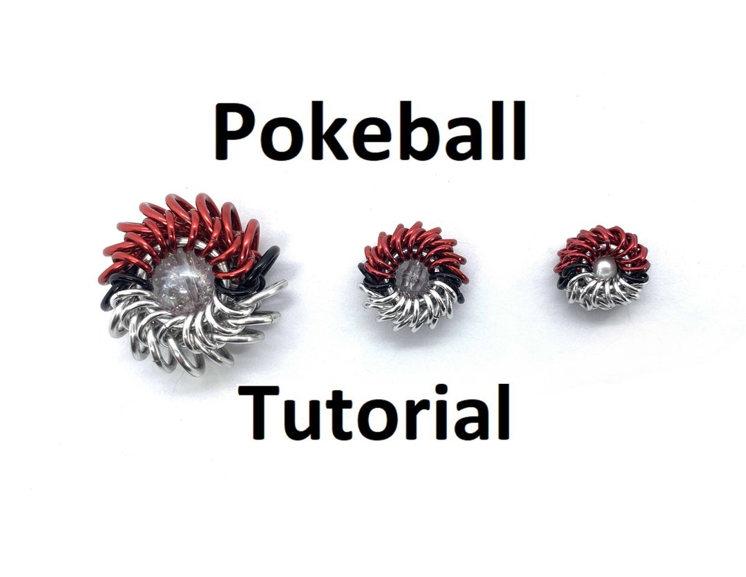 Whirlybird Pokeball Multiple Sizes Chainmaille TUTORIAL - Etsy