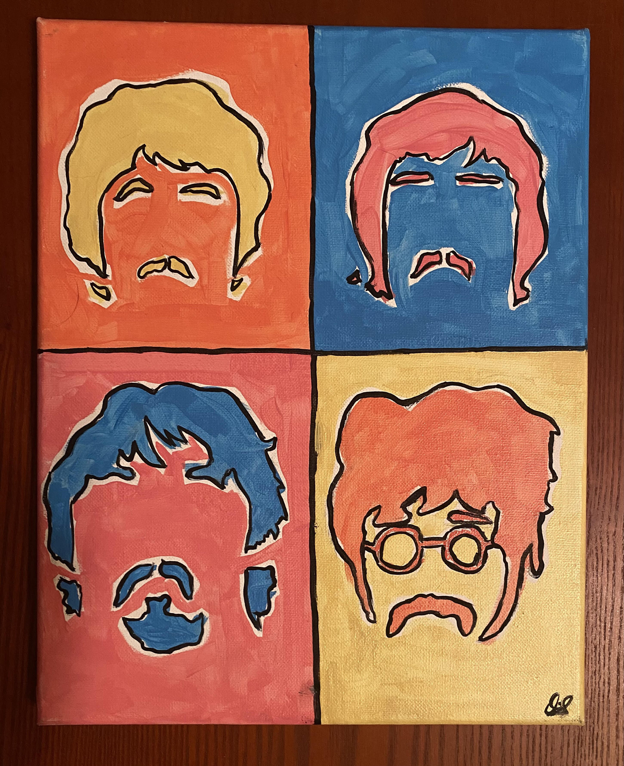 Beatles Canvas Painting - Etsy