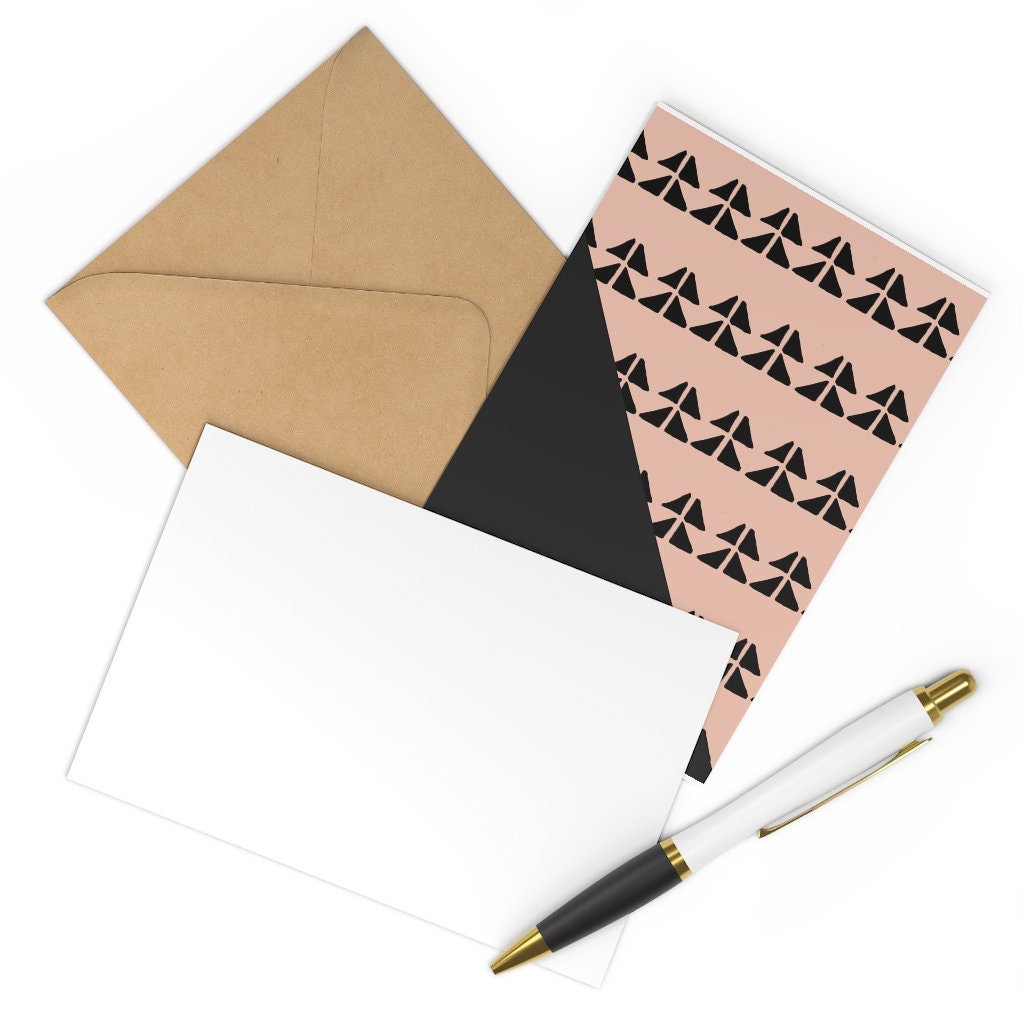 Geometrische Tribal Postkarten Packung mit Umschlag | Blanko Postkarten ...