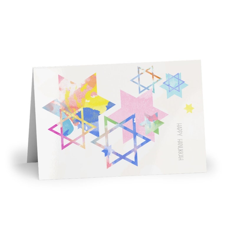 Hanukkah Greeting Cards | Boho Hanukkah Card | Colorful Hanukkah ...