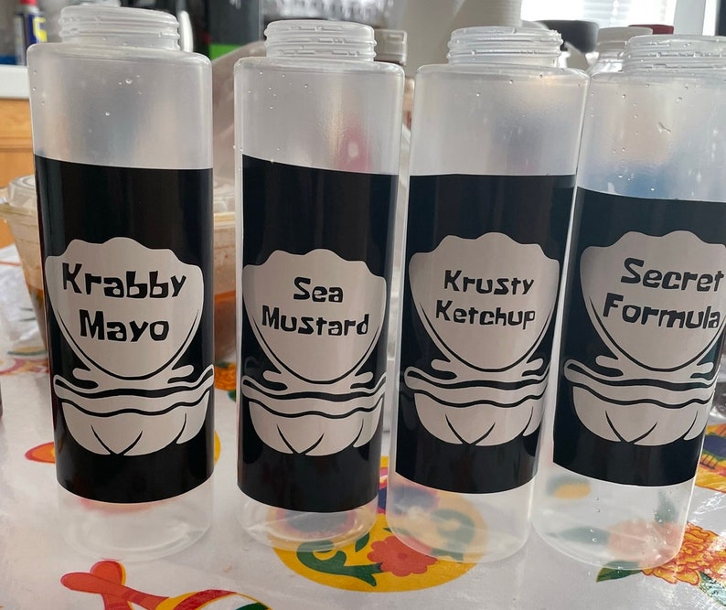 Krusty Krab Condiments Svg Spongebob Inspired Ketchup Mustard - Etsy