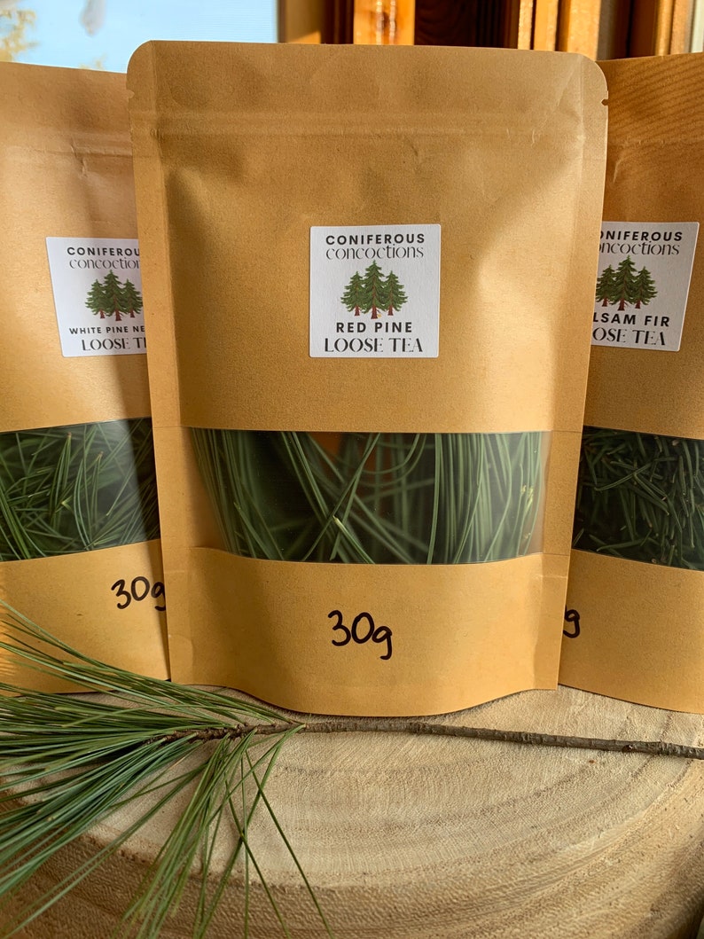 Organic Pine Needle Tea Variety Pack: White, Balsam, Red Pine - Etsy