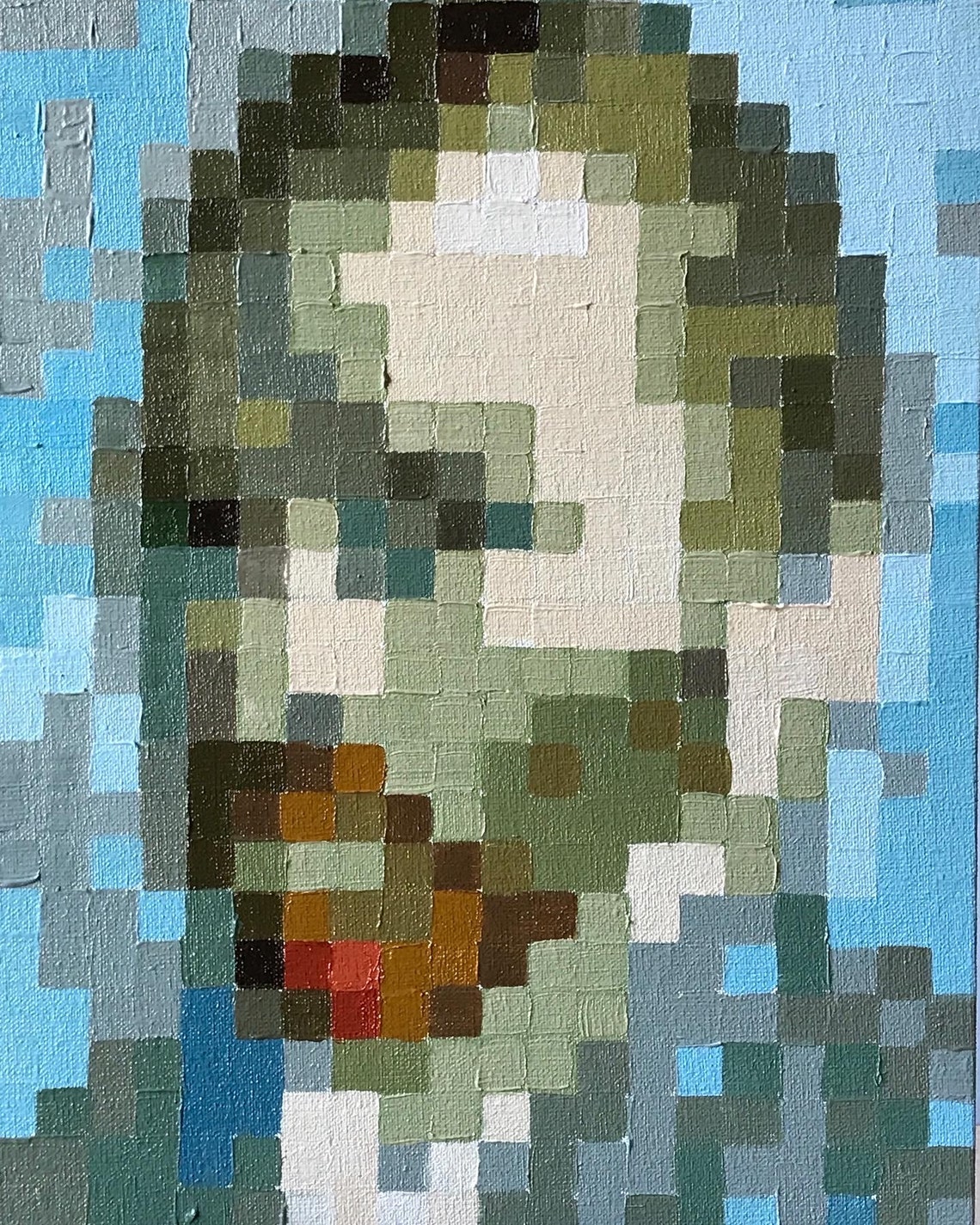 Portrait of Vincent Van Gogh. Pixel Art - Etsy
