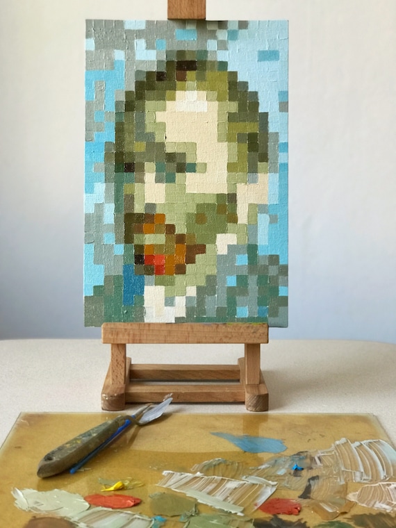 Portrait of Vincent Van Gogh. Pixel Art - Etsy