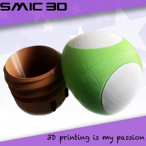 Super Mario Mushroom Money Box Coin Bank Colourful 3D Printed Fun Gift ...