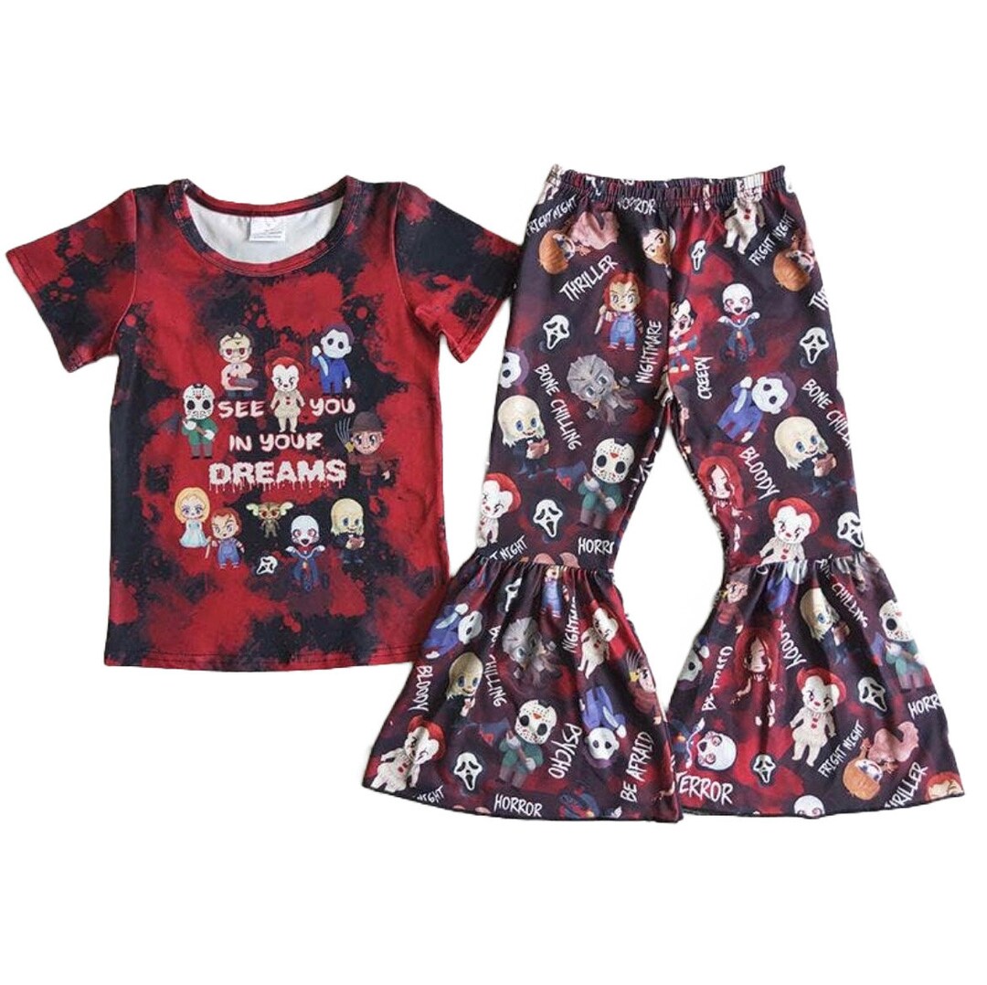 Horror Villains Bell Bottom Set // Halloween Outfit - Etsy