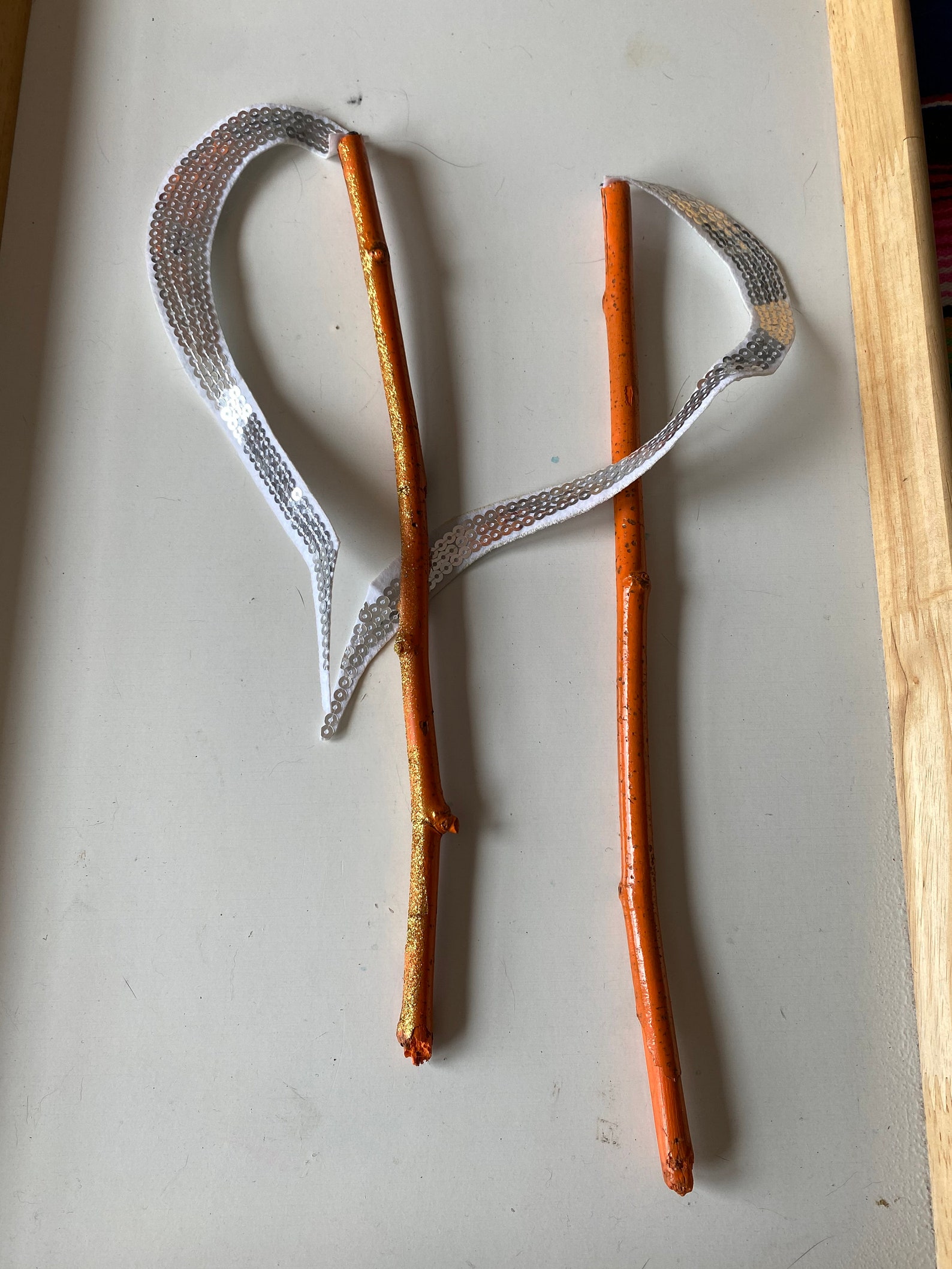 Orange Magic Wand With Sparkly Tail - Etsy