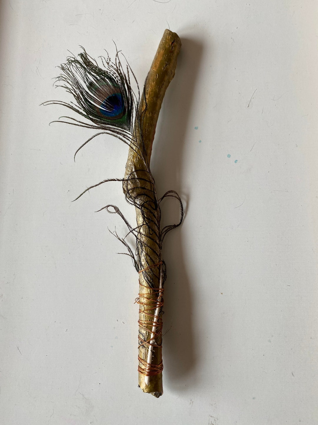 Peacock Feather Magic Wand - Etsy