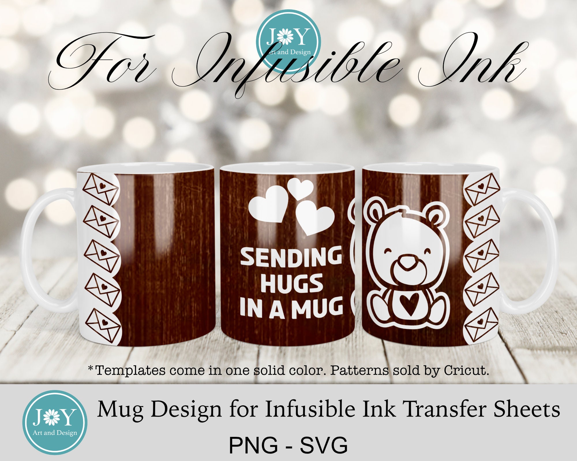 Hugs in a Mug Cricut Mug Press Svg Design Infusible Ink Wrap - Etsy Canada