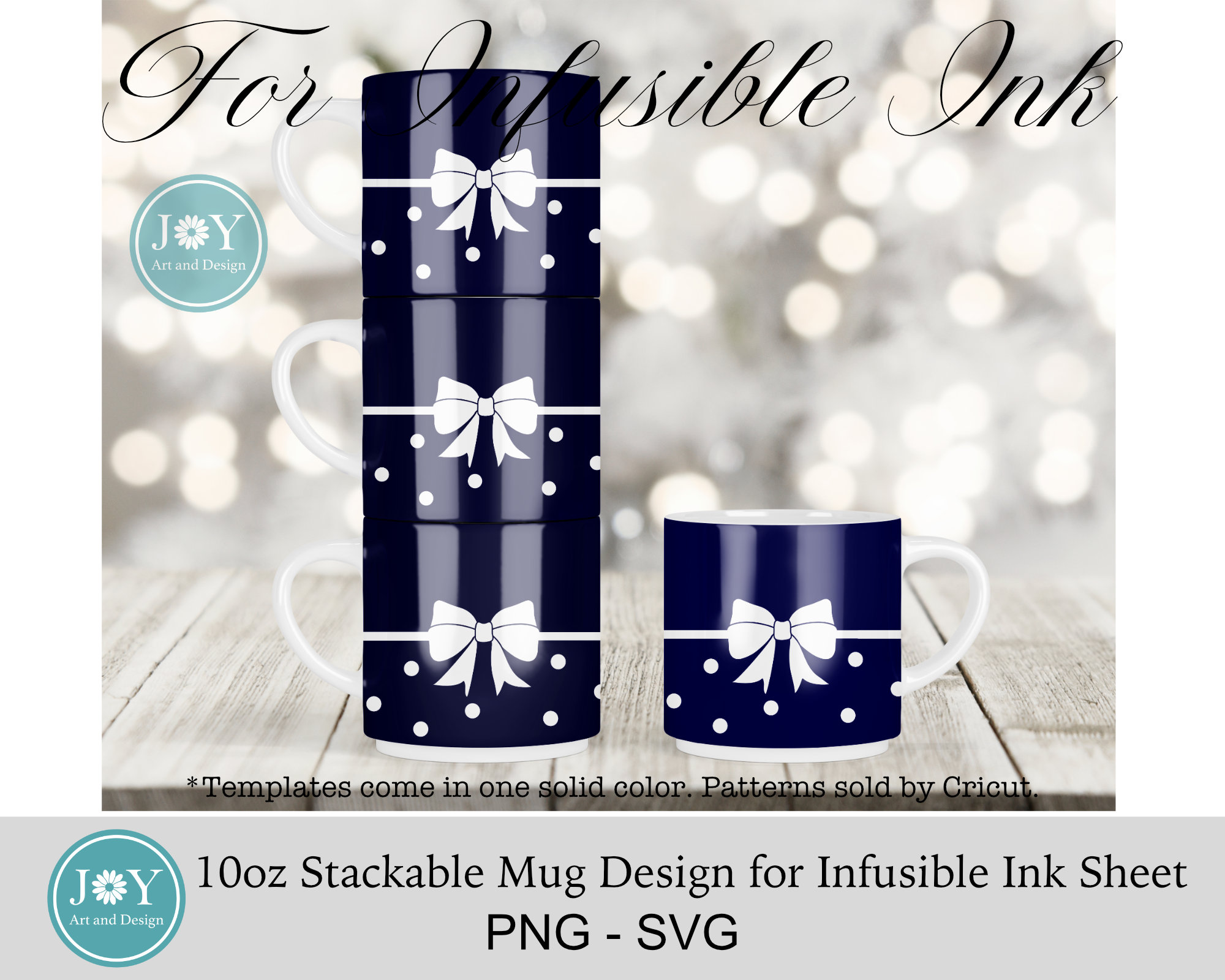 10oz Cricut Stackable Mugs Svg Bows Mug Press Svg Cricut Mug - Etsy
