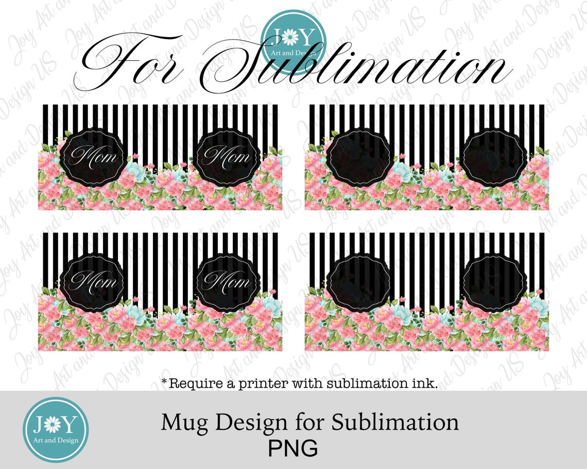 Customizable Mug Wrap Template Coffe Mug PNG Sublimation - Etsy