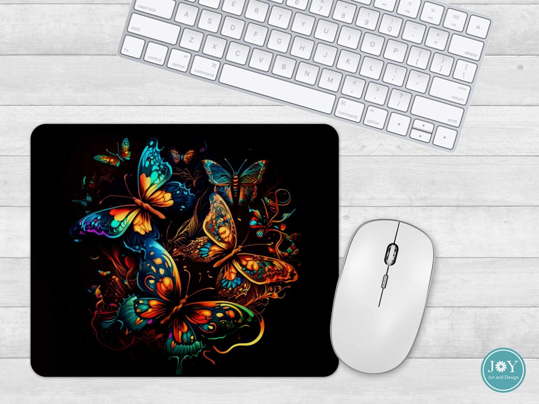 Butterflies Mouse Pad Sublimation Designs, Square and Round Mouse Pad ...