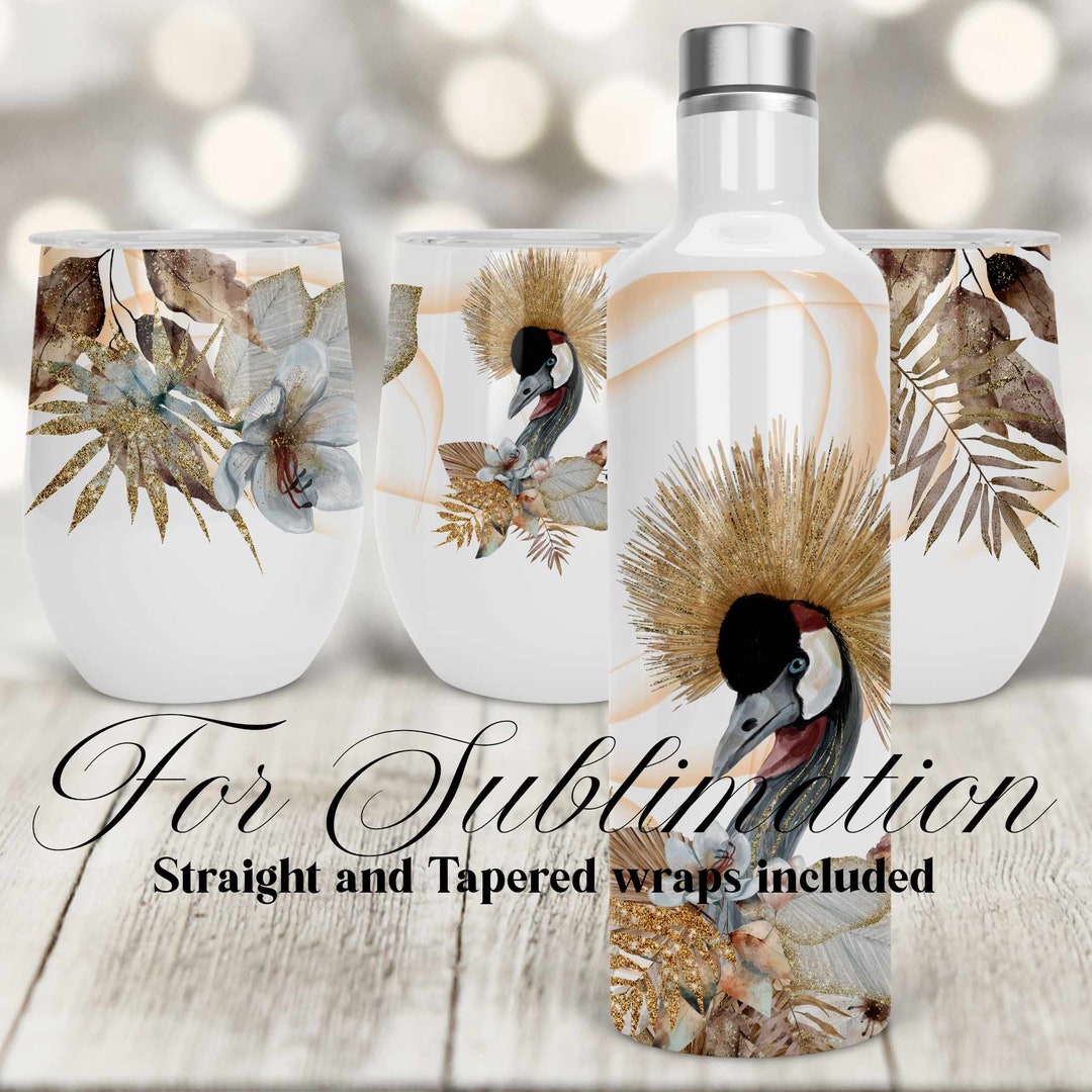 Wine Set Tumblers Sublimation Design, Instant Download 12 Oz Wine Gift ...