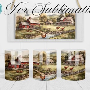 Farm Mug Wraps Sublimation Design Instant Digital Download - Etsy