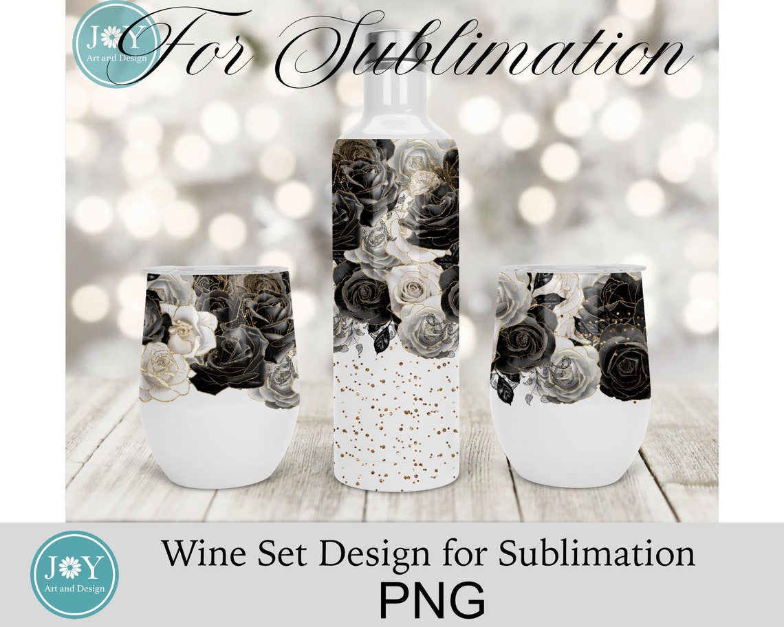 12 Oz Wine Set Tumblers Sublimation Design Instant Download - Etsy