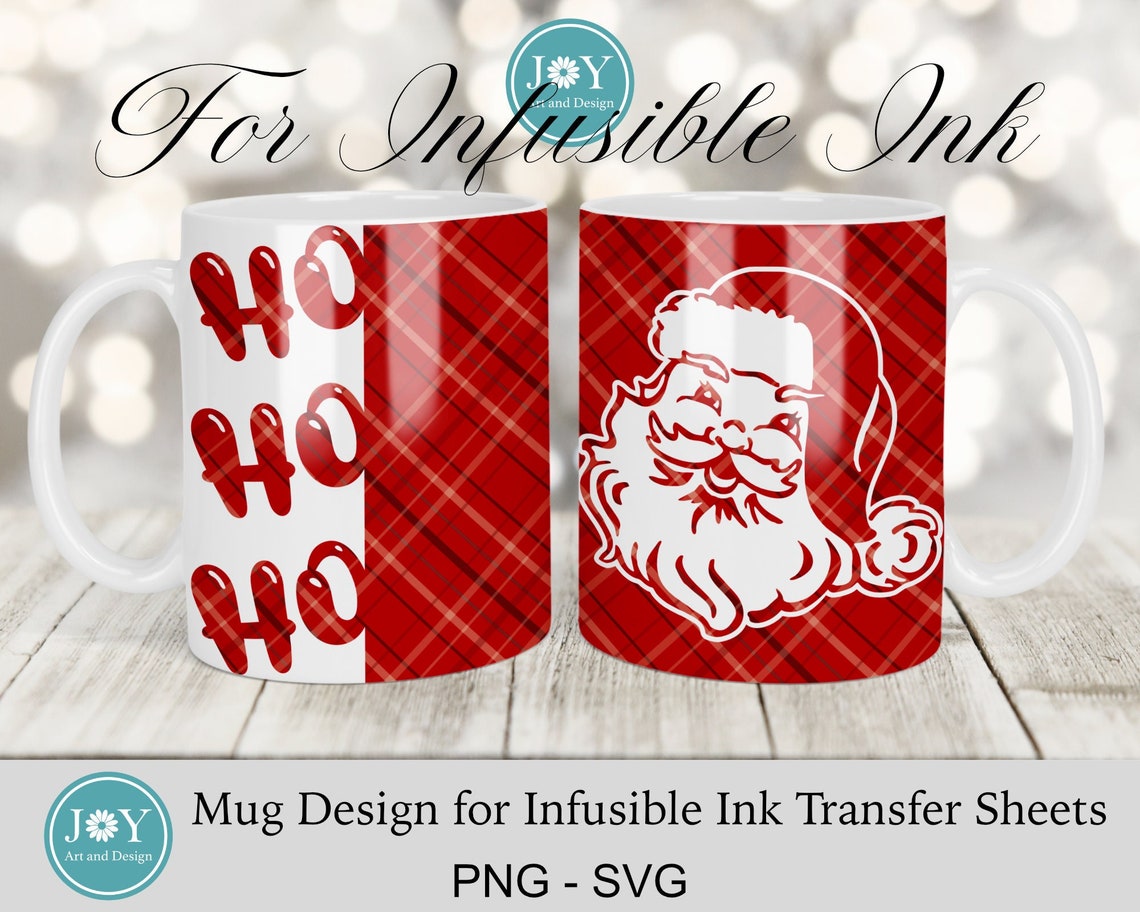 Christmas Mug Design Cricut Mug Press Svg Santa Digital - Etsy