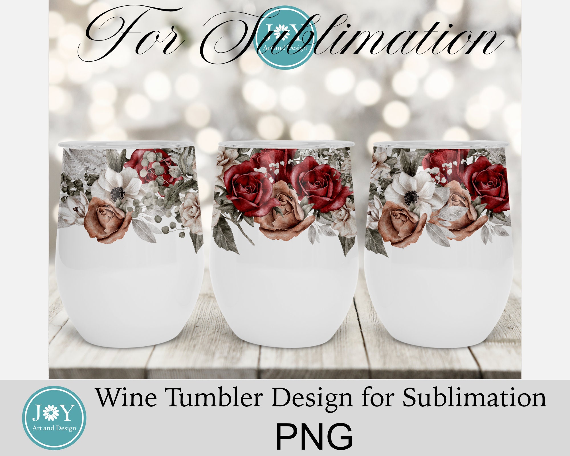 12 Oz Wine Set Tumblers Sublimation Design Instant Download | Etsy