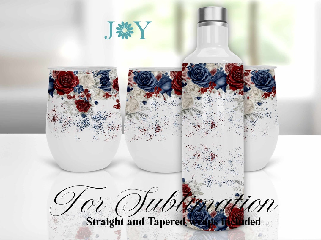 12 Oz Wine Set Tumblers Sublimation Design, Instant Download Wine Gift ...