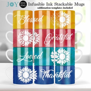 10oz Cricut Stackable Mugs Svg, Mugs and Coasters Cricut Mug Press SVG ...