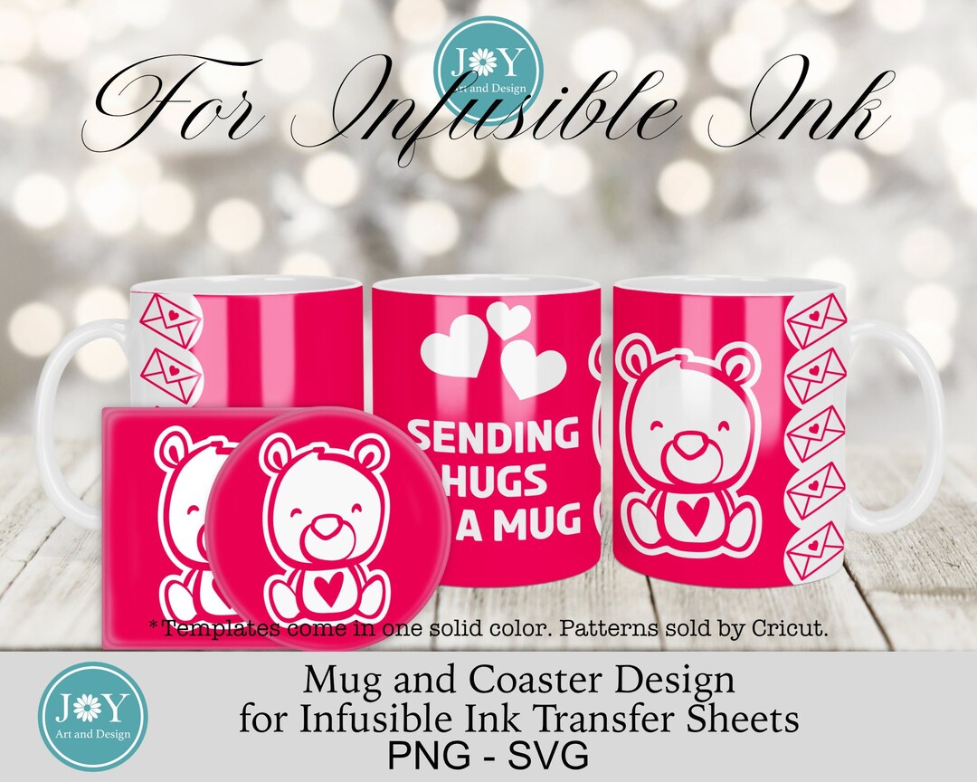 Hugs in a Mug Cricut Mug Press Svg Design Infusible Ink Wrap - Etsy
