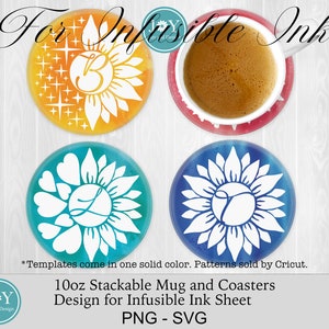 10oz Cricut Stackable Mugs Svg, Mugs and Coasters Cricut Mug Press SVG ...