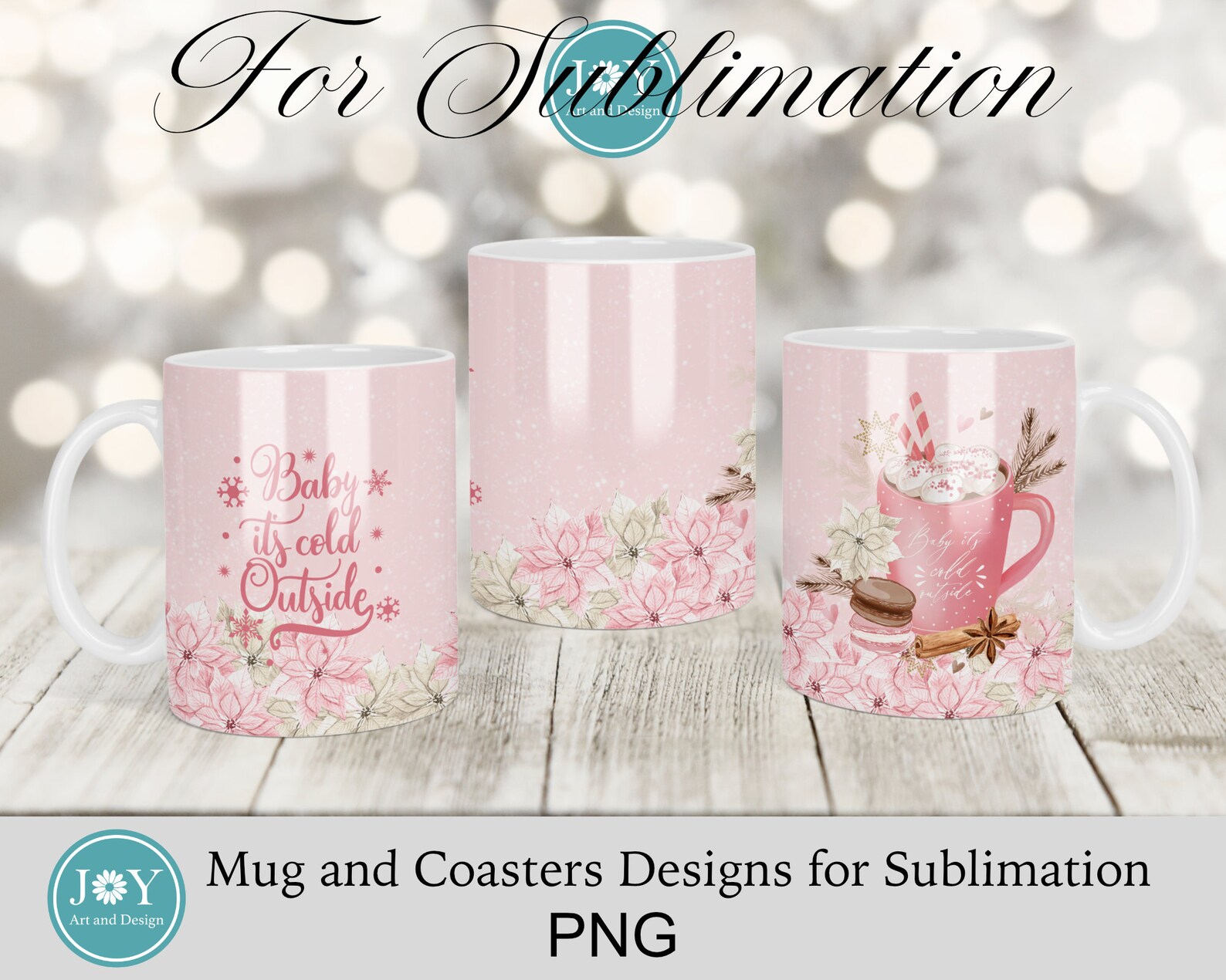 Christmas Mug Design Instant Download Sublimation Mug Wrap - Etsy