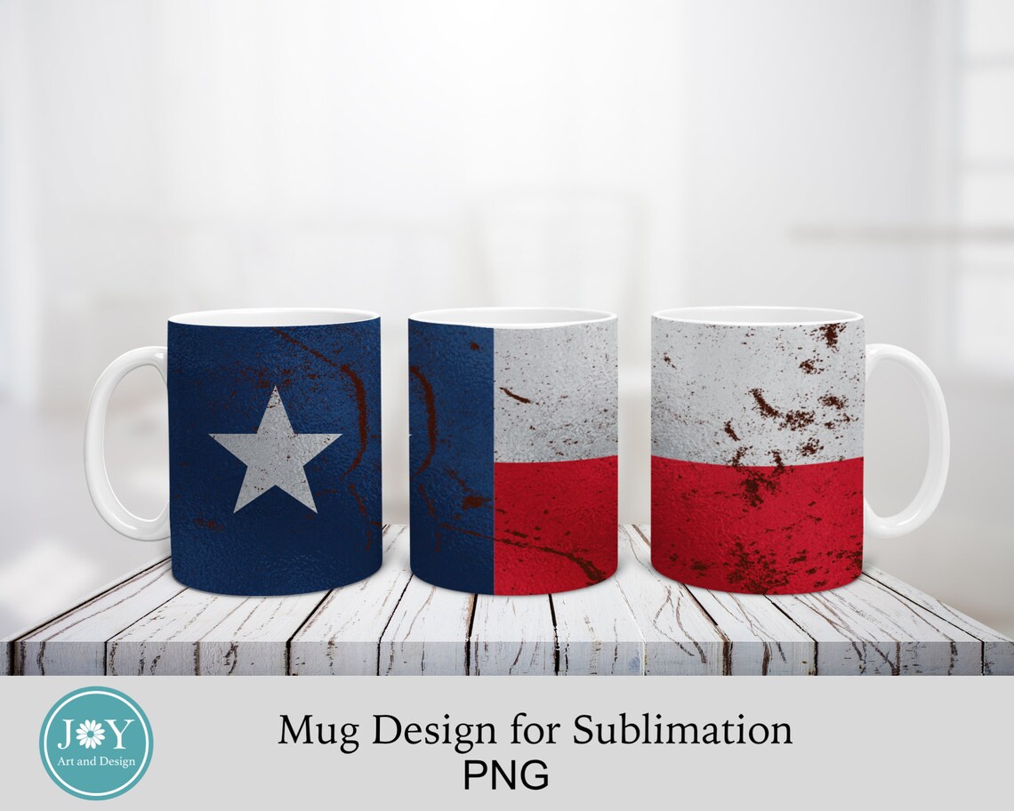 Sublimation Designs for Mugs Texas Flag. Sublimation Design. | Etsy