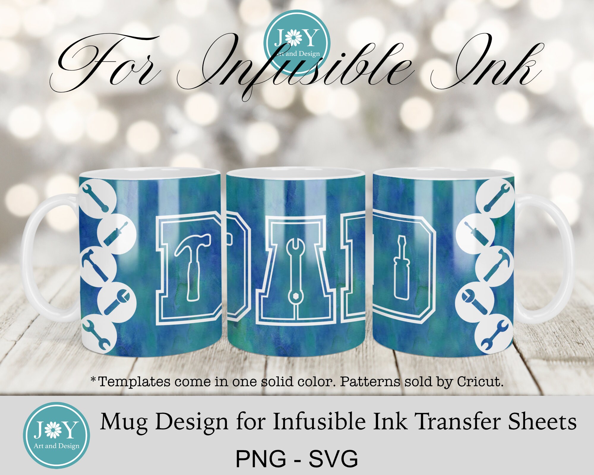 Cricut Mug Press Svg Template Dad Infusible Ink Mug Svg | Etsy
