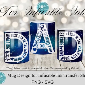 Dad, Cricut Mug Press Svg Design, Infusible Ink Mug SVG, Fathers Day ...