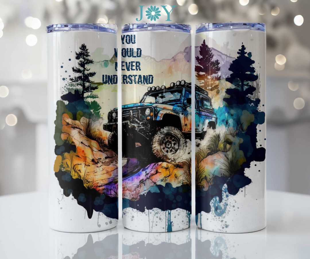 Off Road 20 Oz Skinny Tumbler Sublimation Design, Digital Sublimation ...