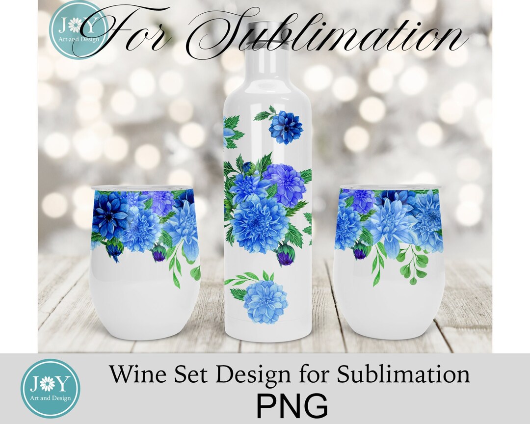 Wine Set Tumblers Sublimation Design Instant Download 12 Oz - Etsy