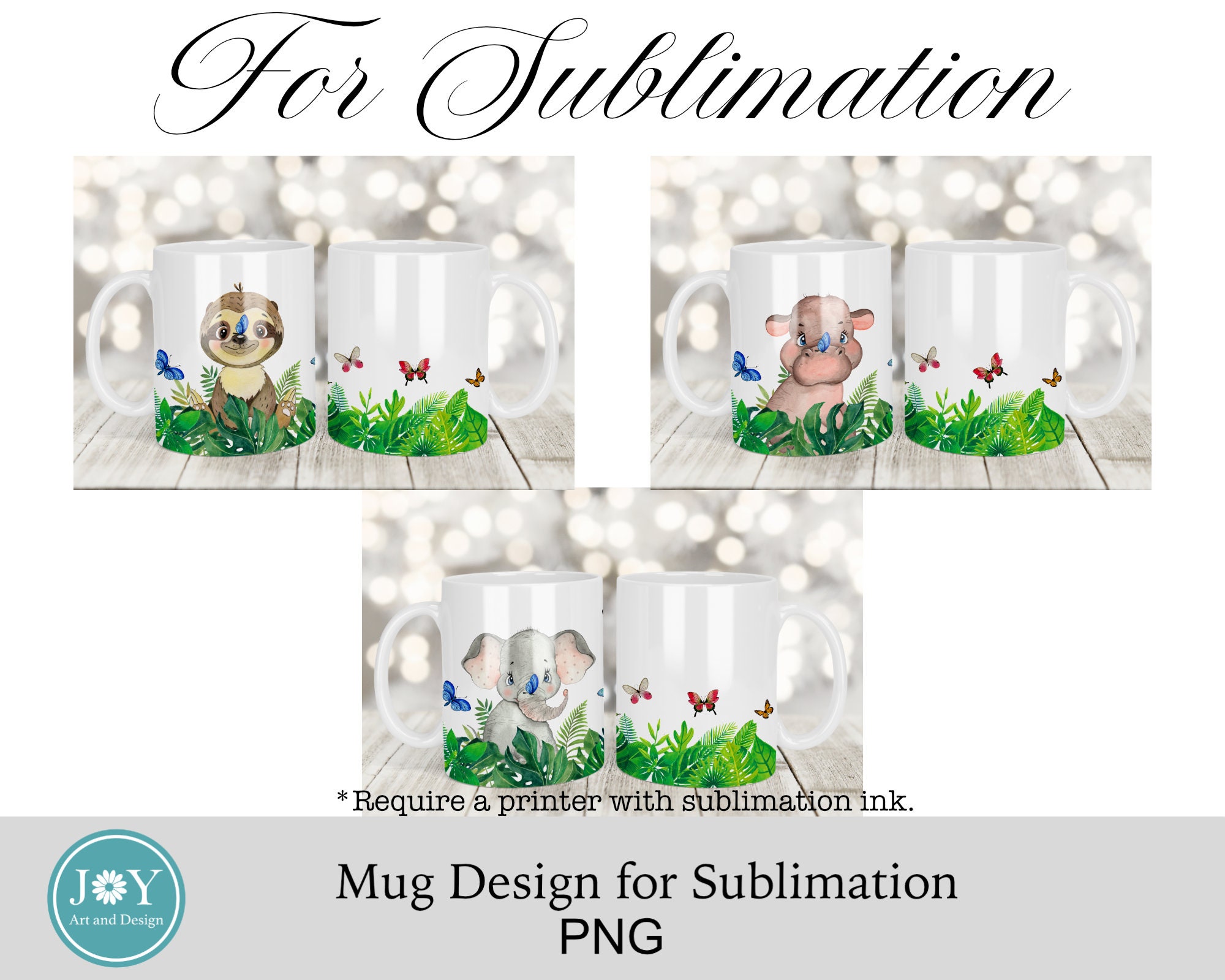 Bundle Mug Press Designs for Sublimation Safari Mug - Etsy