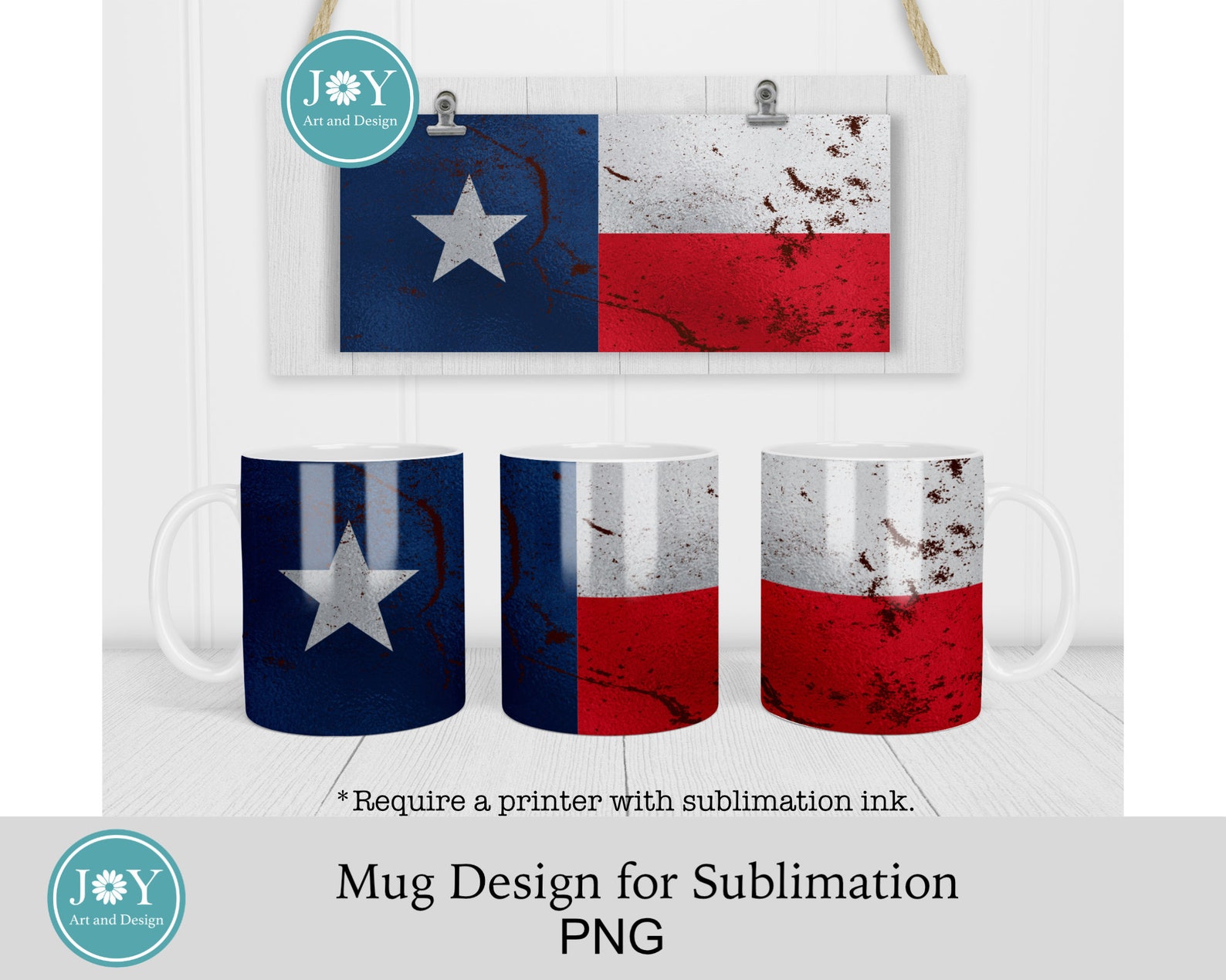 Sublimation Designs for Mugs Texas Flag Mug Template PNG - Etsy