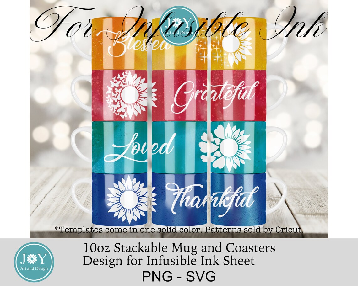 10oz Cricut Stackable Mugs Svg Mugs and Coasters Cricut Mug - Etsy