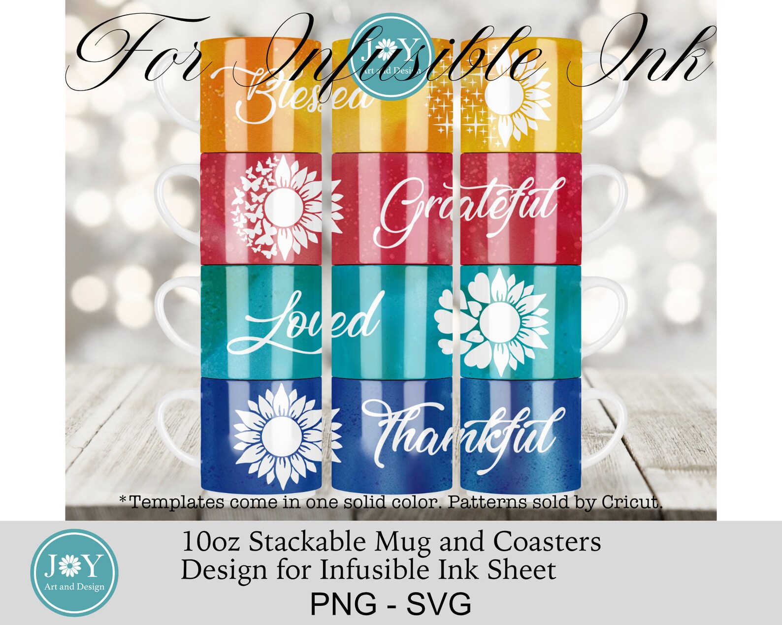 10oz Cricut Stackable Mugs Svg Mugs and Coasters Cricut Mug - Etsy