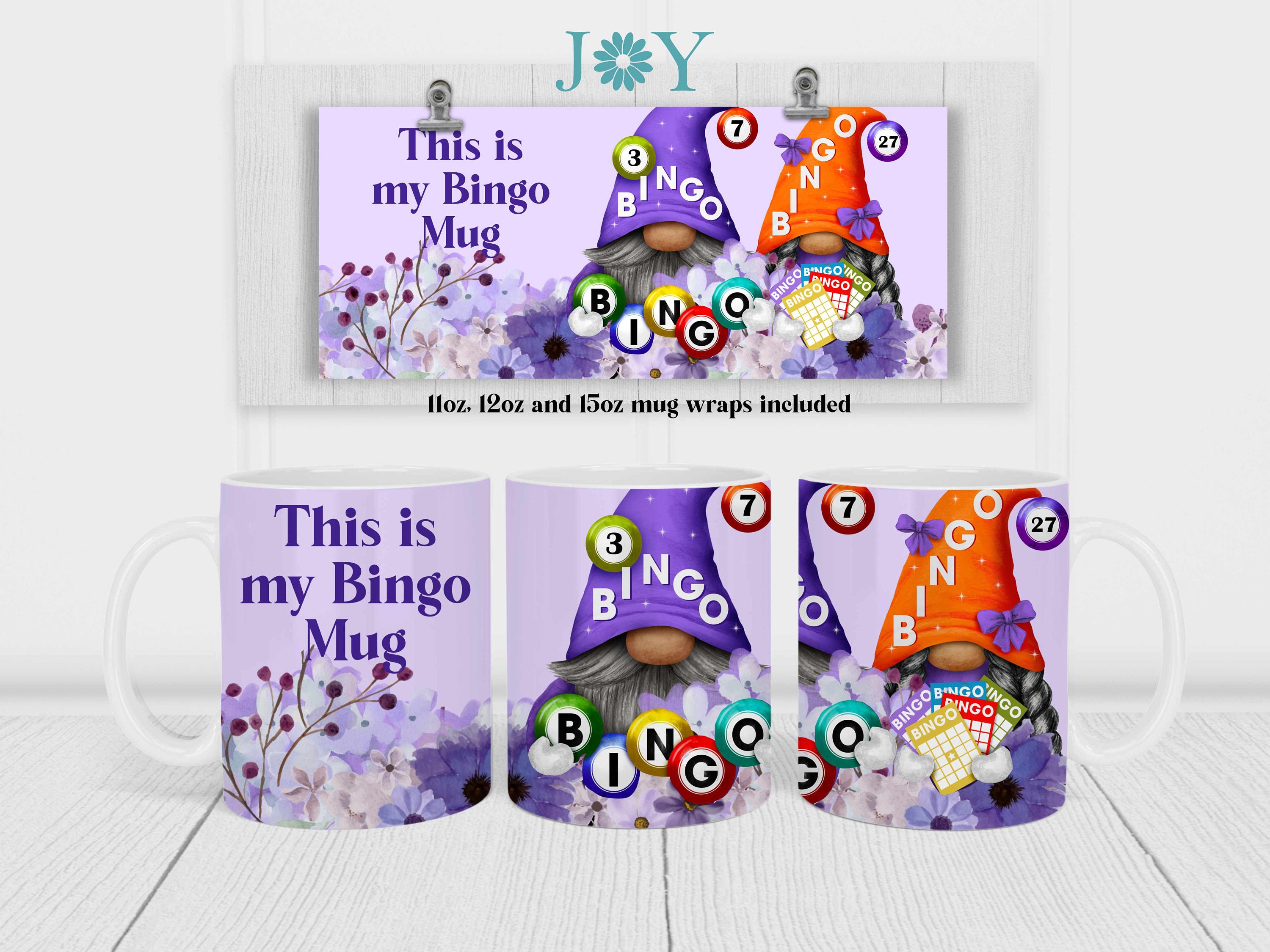 Bingo Gnomes Mug Press Design PNG, Sublimation Designs for Mugs ...