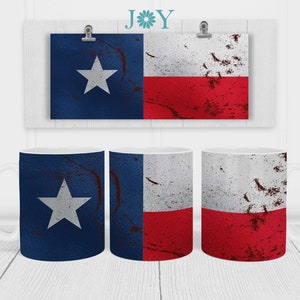 Sublimation Designs for Mugs, Texas Flag Mug Template PNG, Texas Mug ...