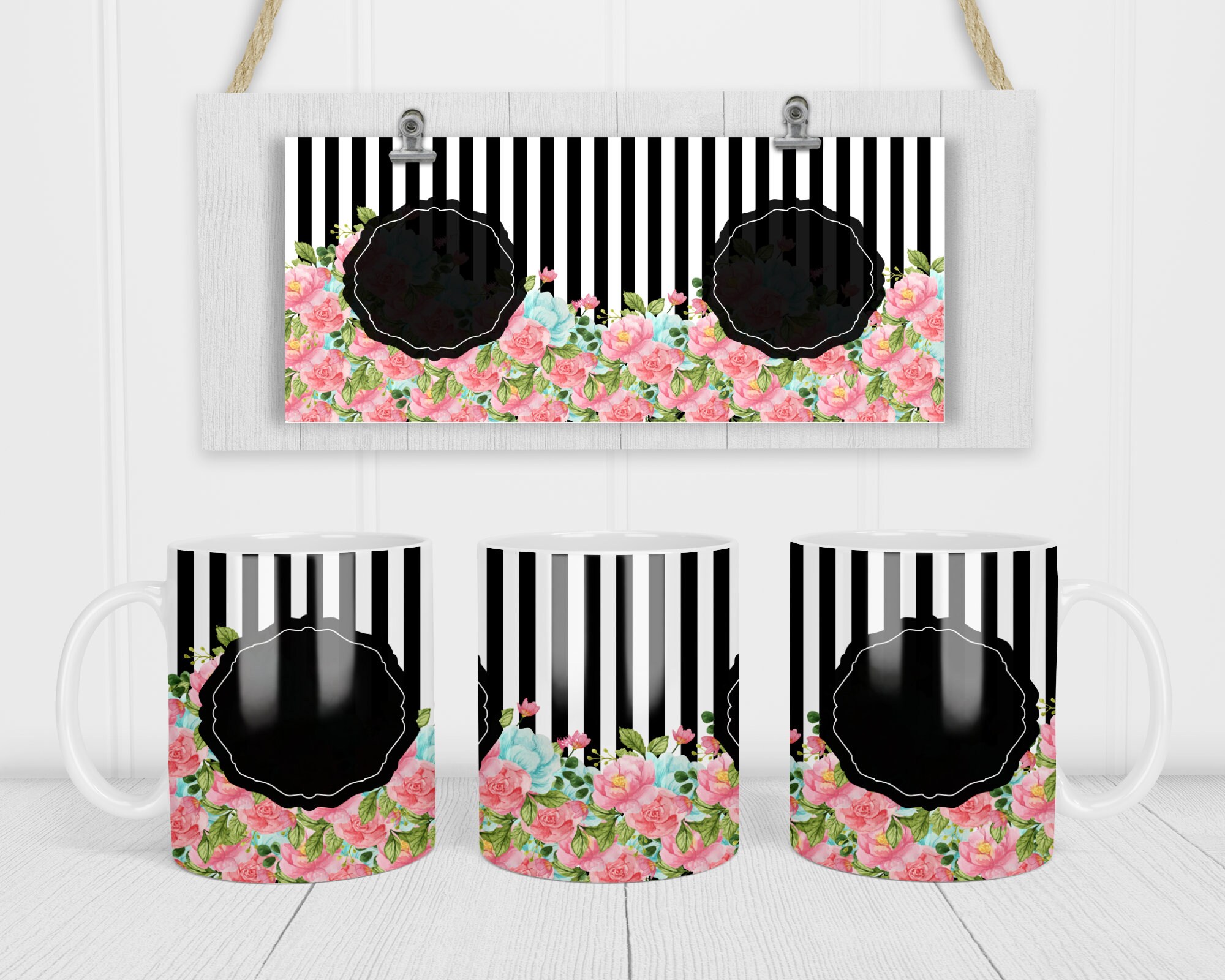 Customizable Mug Wrap Template Coffe Mug PNG Sublimation - Etsy