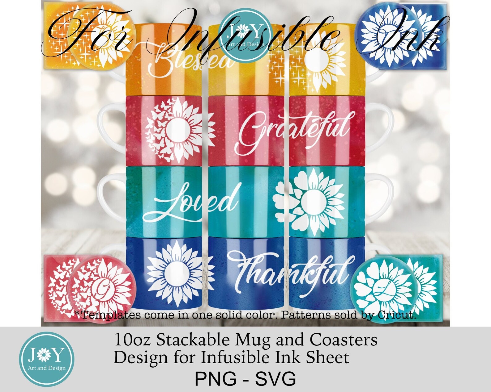 10oz Cricut Stackable Mugs Svg Mugs and Coasters Cricut Mug - Etsy