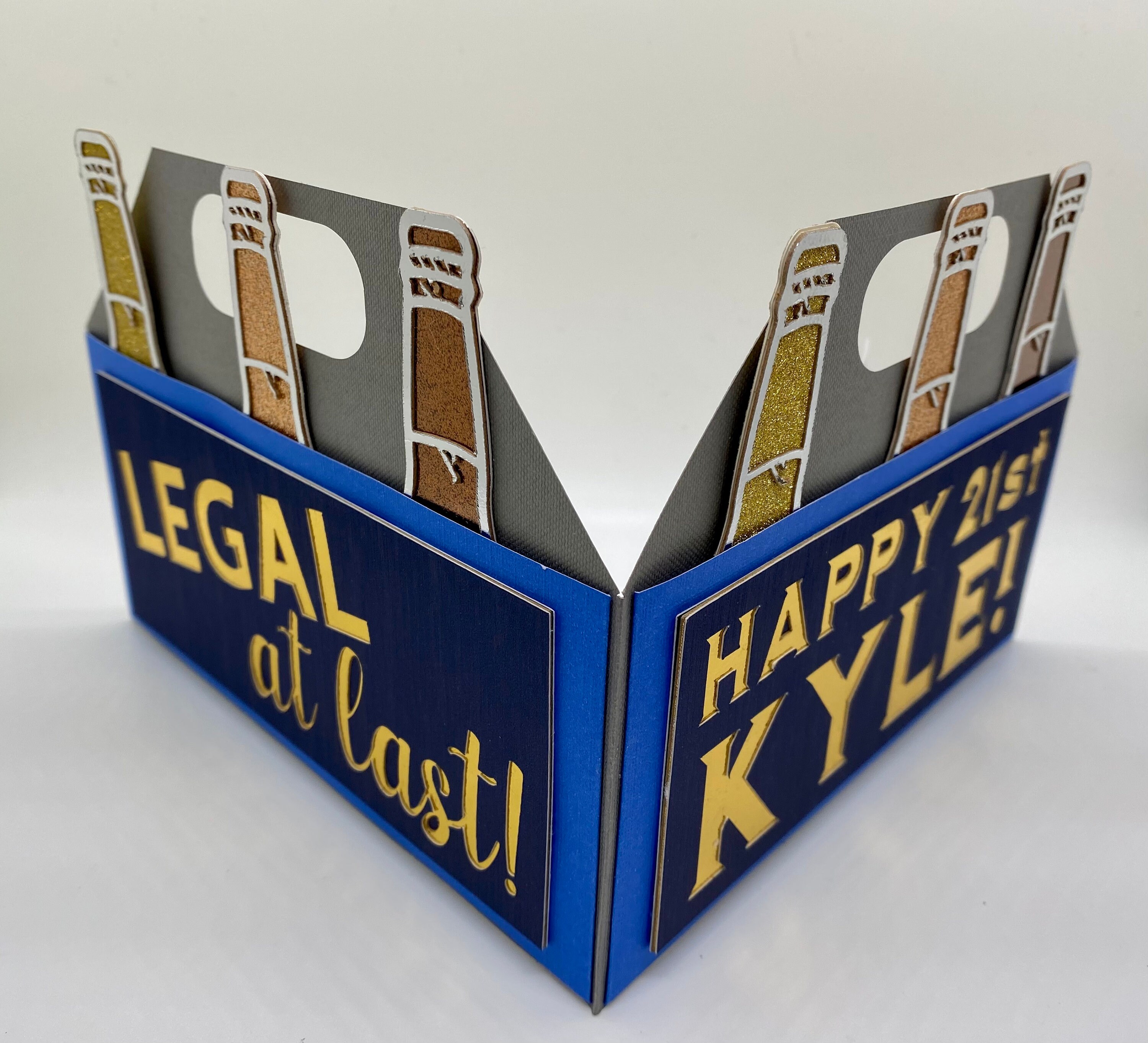 Personalized 6-pack Beer Birthday / Retirement / Celebration Card With ...